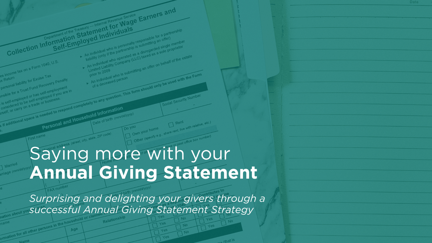 Five Ideas to Help Maximize Your Quarterly Giving Statement Strategy