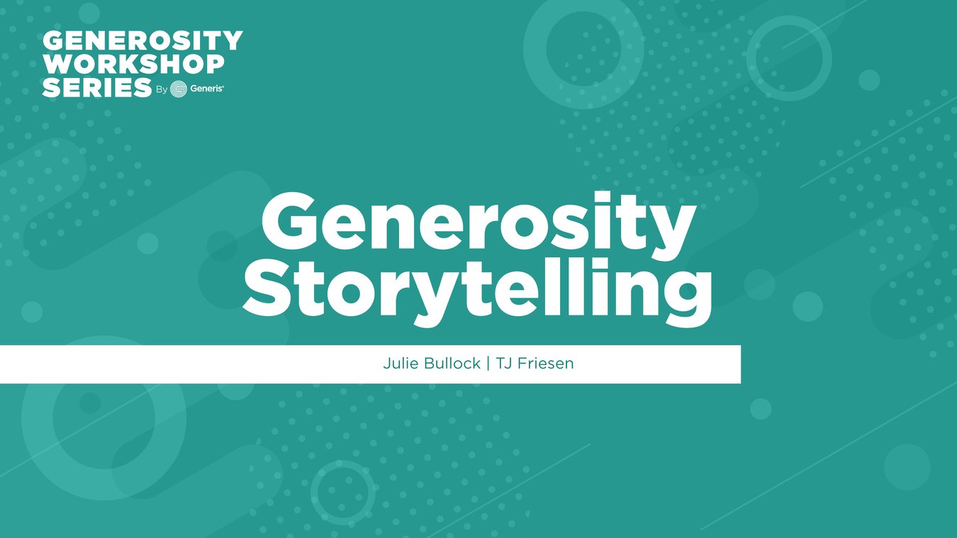 Generosity Storytelling