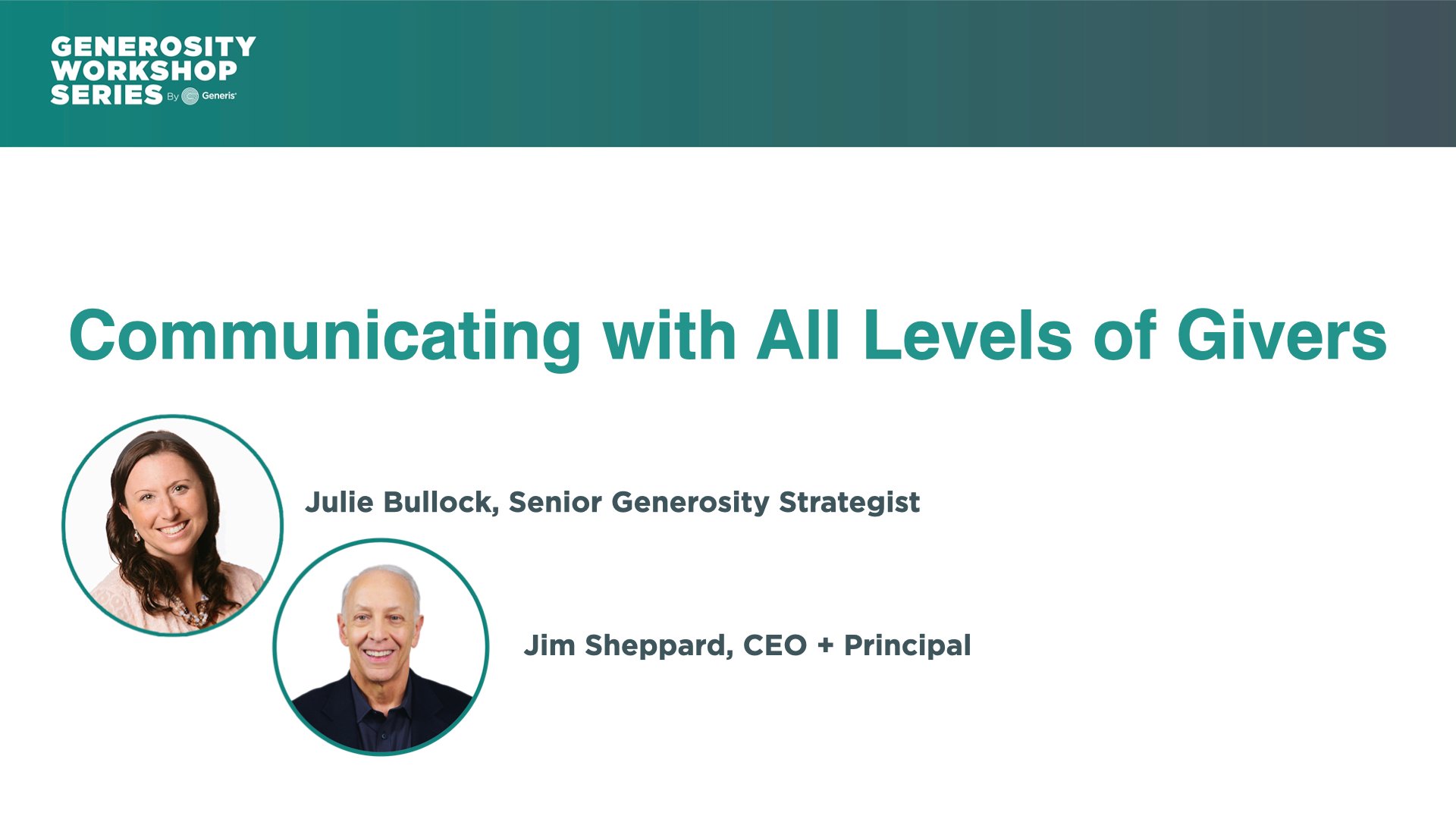 First Time Generosity: A Three Step Plan to Reaching Brand New Givers